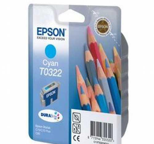 Картридж Epson T0322 Cyan