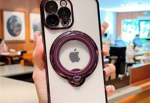 Чехол MagSafe для iPhone 15 PRO, фиолетовый