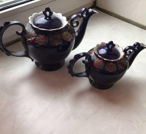 Заварочный чайник набор из двух штук кобальт