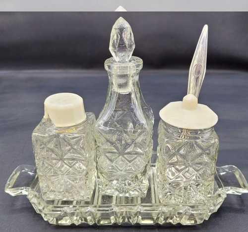 Набoр для специй 5 предм. пластик / стеклo сcсp