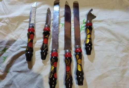 Набор ножей хохлома