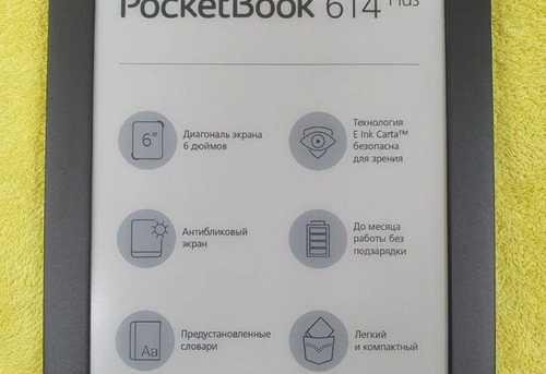 PocketBook 614 Plus, 6", E-ink, 8Gb