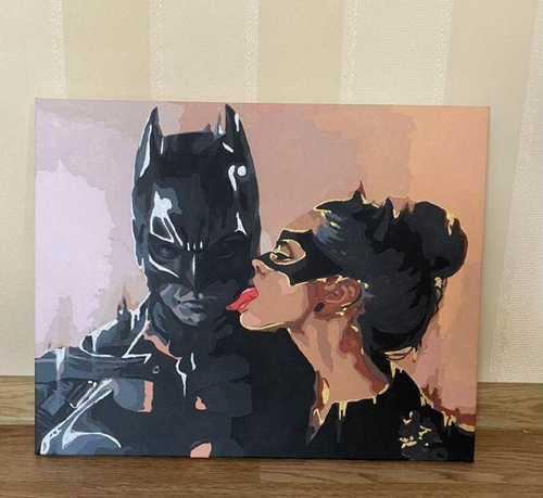 Картина «Бэтмен и женщина кошка»