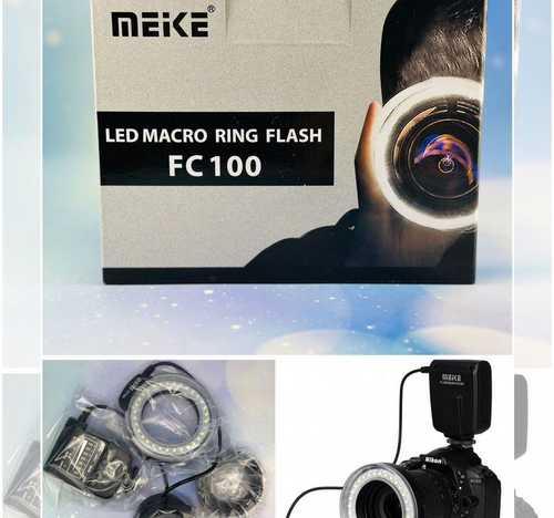 Кольцевая вспышка Meike FC-100 Новая