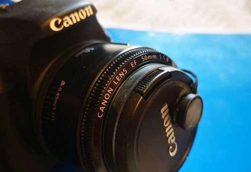 Canon lens EF 50mm 1.8 II + фильтр UV 52 mm