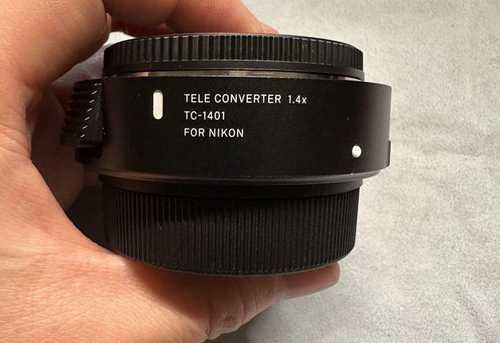 Оригинальный конвертер Sigma TC-1401 magnifier 1.4