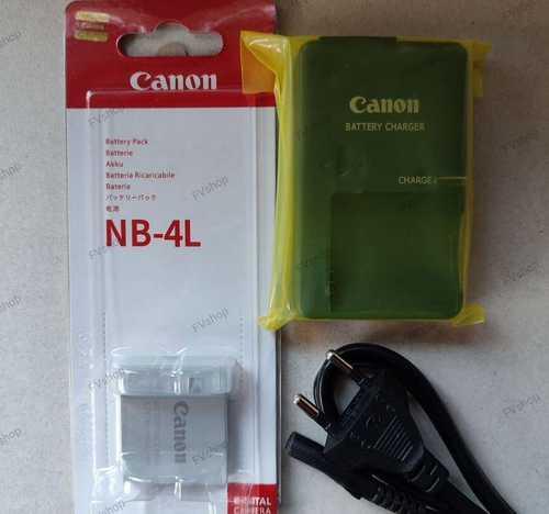 АКБ Canon NB-4L   зу Canon CB-2LVE Новые