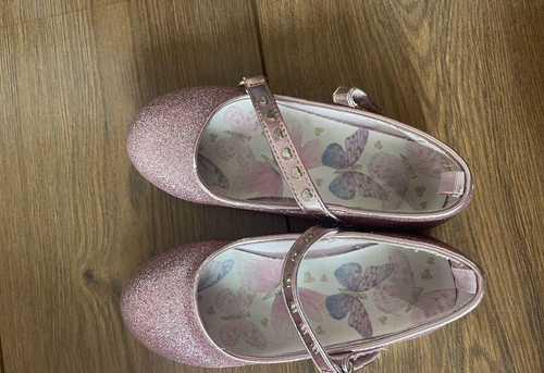 Туфли для девочки 28 размер розовые