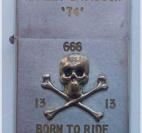 Zippo 1967 года,harley davidson made in USA