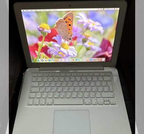 MacBook 13 (2010), 128 ГБ, Core 2 Duo, 2.4 ГГц, RAM 8 ГБ, NVIDIA GeForce 320M