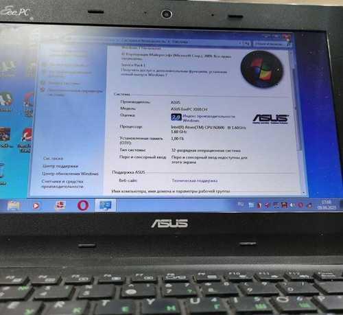 Нетбук Asus x101 на Intel atom