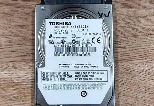 Жесткий диск 2.5" Toshiba 160gb 5400rpm SATA