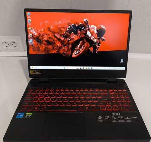 Acer nitro 5 I5-12500H, RTX3050 (95Вт.) как новый