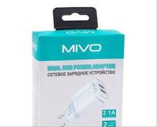 Сетевое зарядное устройство mivo MP-222/ 2 USB