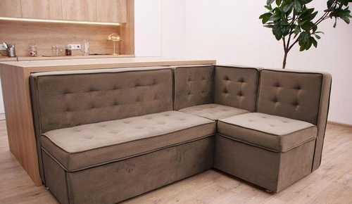 Кухонный угловой диван «Малика» со спальным местом
