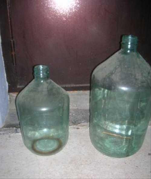 Большие стеклянные бутыли СССР