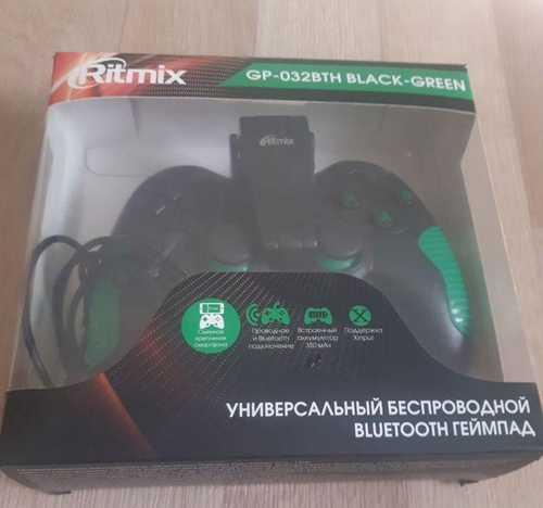 Геймпад Ritmix GP-032 btx black green