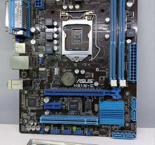 Мат. плата Asus H61M-C (1155)