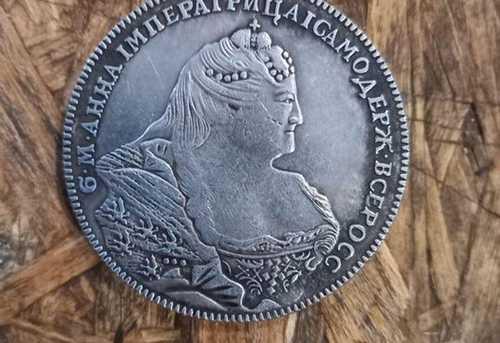 Монета рубль 1737