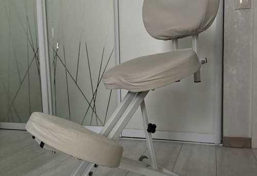 Коленный ортопедический стул со спинкой