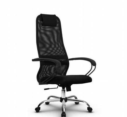 Кресло компьютерное SU-BP-8 CH черный, хром