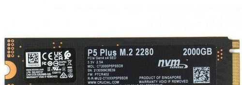 SSD накопитель Crucial P5 Plus, ct2000p5pssd8 2TB