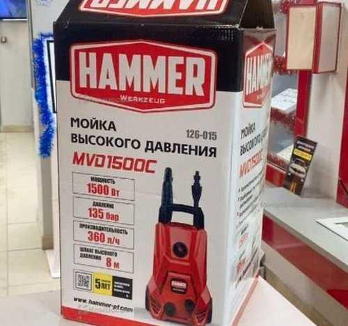 Зв8 Мойка высокого давления hammer mdv1500c