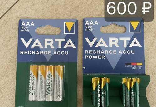 Аккумуляторы Varta Recharge Accu