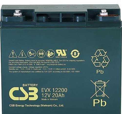 Аккумулятор CSB EVX 12200