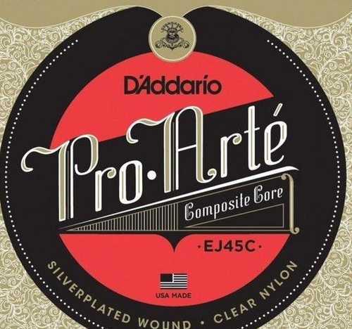 Струны для классической гитары D'Addario EJ45C