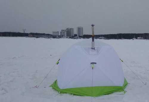 Палатка с полом и печью для зимней рыбалки