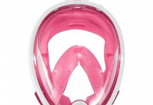 Подводная маска для плавания с креплением, розовый