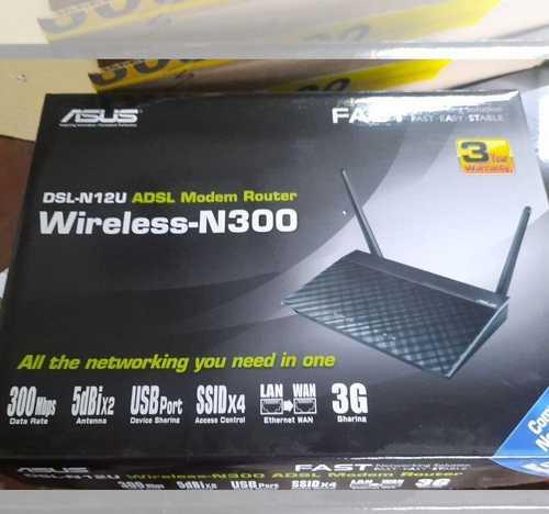 Модем роутер asus dsl-n12u wireless-n300