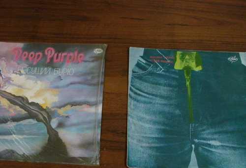 Винил грампластинки Deep Purple и Роллинг Стоуз