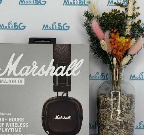 Наушники marshall major 4 коричневые