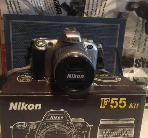 Пленочный фотоаппарат Nikon F55 kit