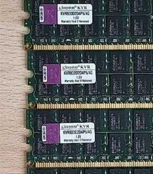 Комплект 16GB DDR2 REG ECC 800