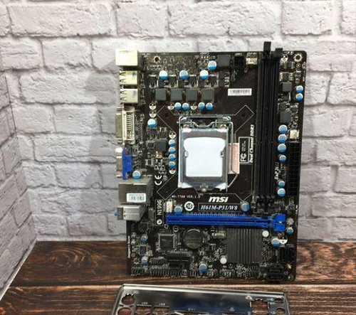 Материнская плата LGA1155 MSI H61M-P31/W8