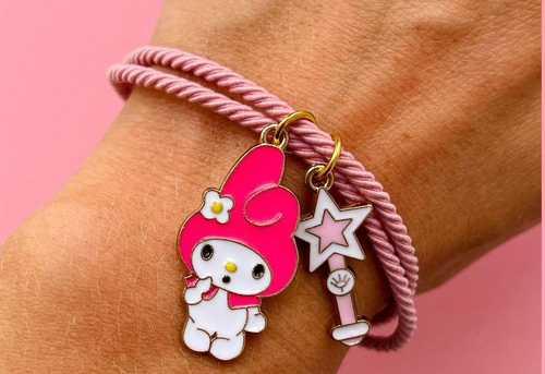 Браслет на резинке Мелоди My Melody Hello Kitty