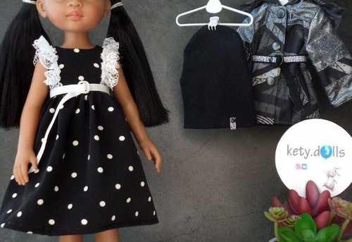 Одежда на куклу паола рейна в стиле "Венсдей"