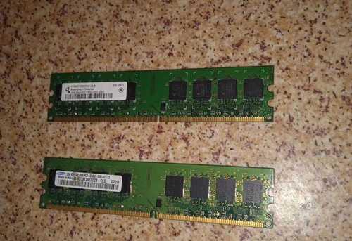 Оперативная память на 1 Гб DDR2