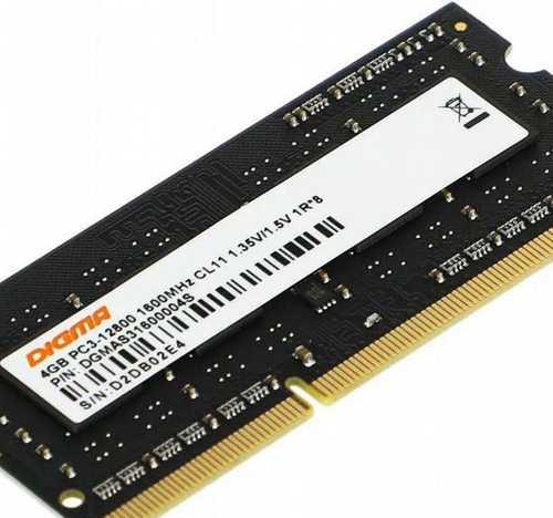 Память DDR3L 4Gb 1600MHz Digma dgmas31600004S RTL