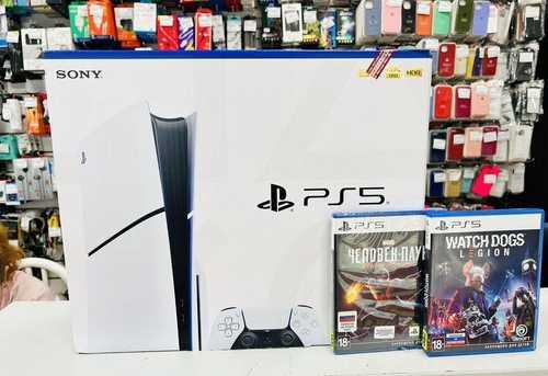Sony PlayStation 5 Slim +3Диска(новая)