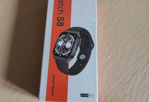 Смарт часы Xiaomi Haylou Watch S8 1,96", чёрн, сер
