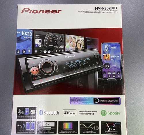 Магнитола pioneer mvh s520bt процессорная