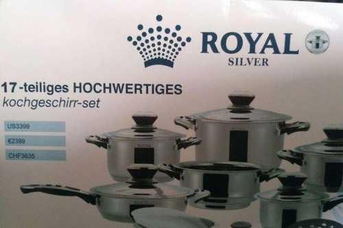 Набор посуды (кастрюль) Royal Silver, 17 предметов