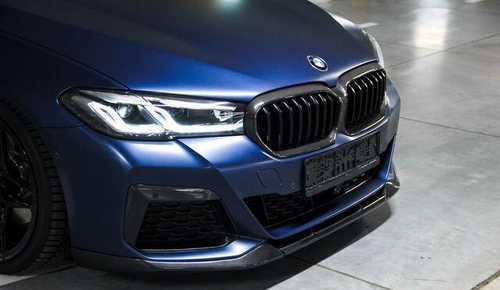 Карбоновый сплиттер bmw g30 lci m performance