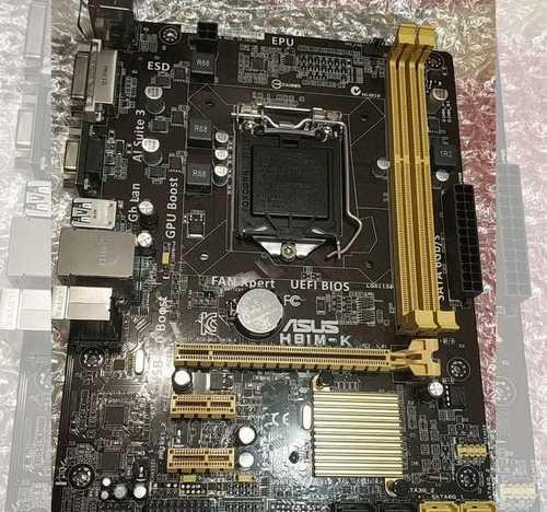 Материнская плата Socket LGA1150 asus H81M-K 2LV D