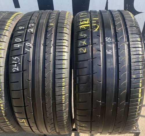 Dunlop SP Sport Maxx 050+ 275/35 R19 и 245/40 R19