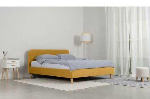 Кровать Лайтси 160 Velvet Yellow